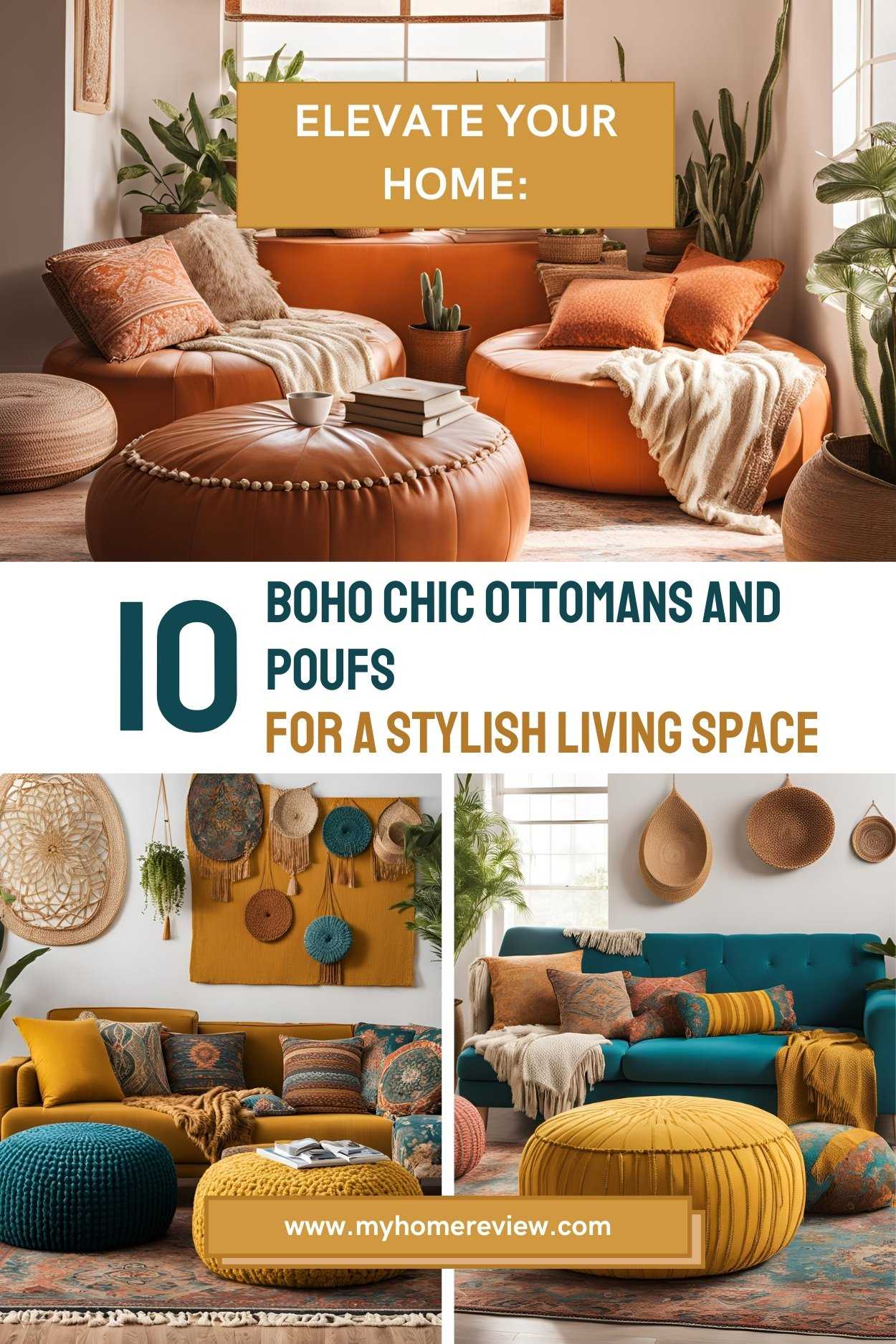 Boho Chic Ottomans And Poufs For Stylish Living Spaces