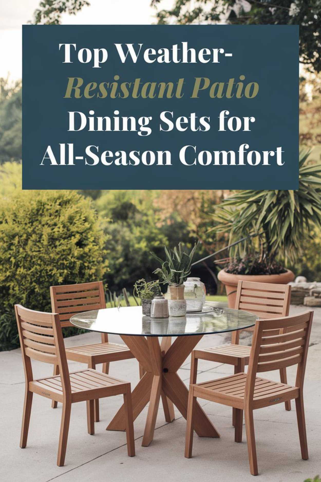 Weather-Resistant Patio Dining Sets For Outdoor Comfort