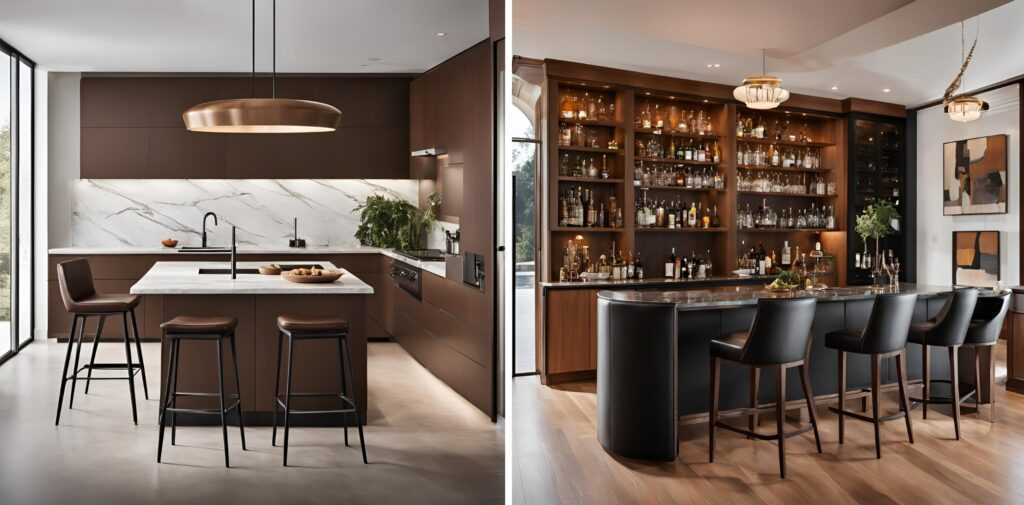 Best Slope Leather Bar And Counter Stools For Modern Elegance