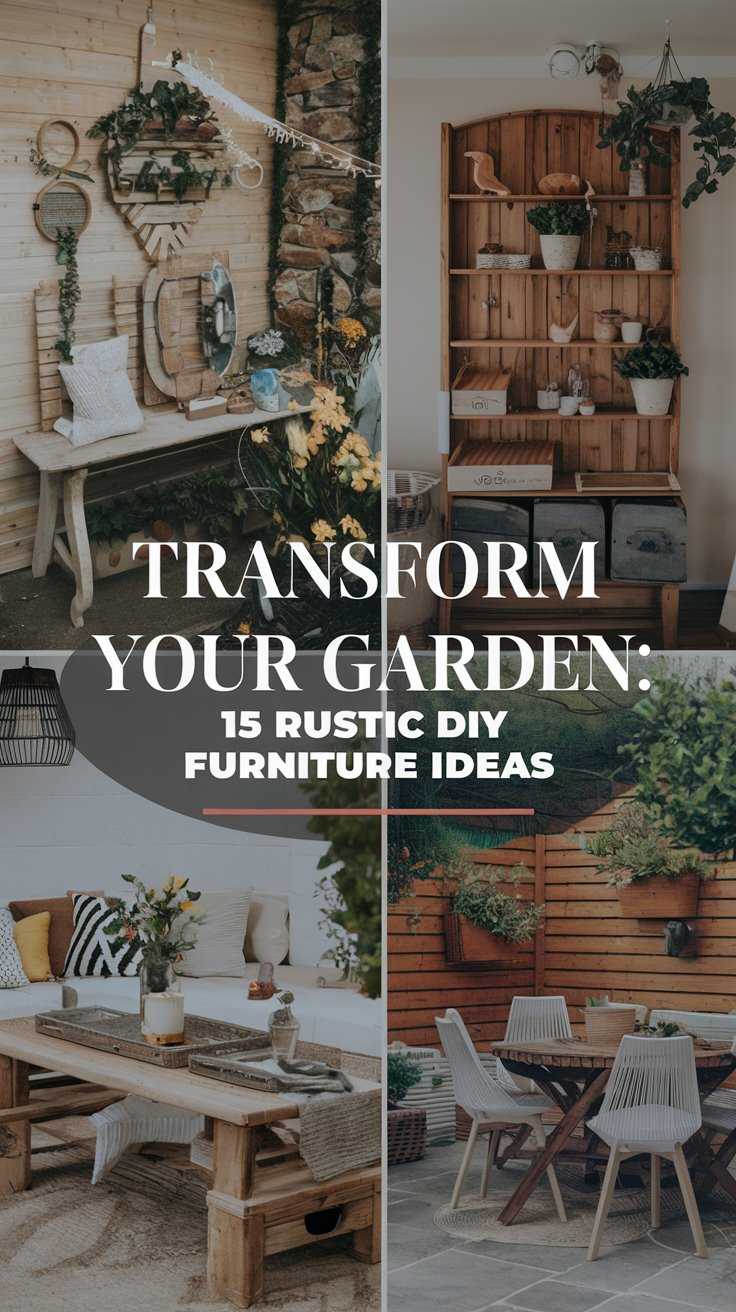 15 Stunning Rustic Outdoor Furniture Ideas To Transform Your Garden