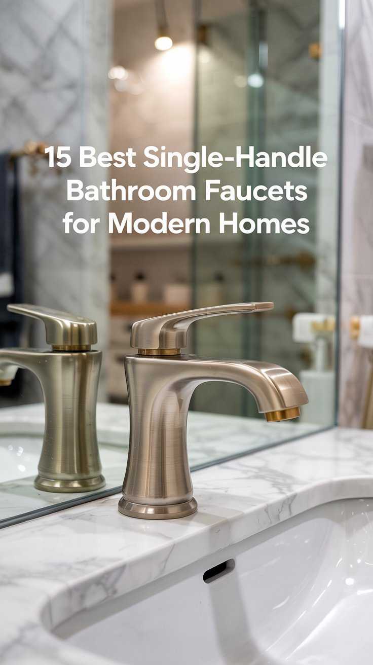 15 Best Single-Handle Bathroom Faucets For Modern Homes: Expert Picks