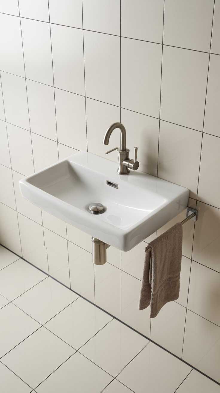 15 Best Wall-Mounted Sinks For Small Bathrooms (Compact, Stylish Picks)