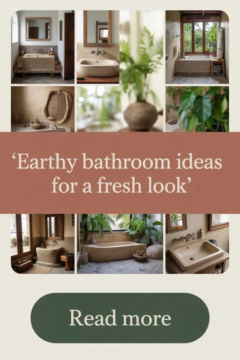 Earthy Bathroom Ideas: 7 Cozy Upgrades For A Spa-Like Vibe