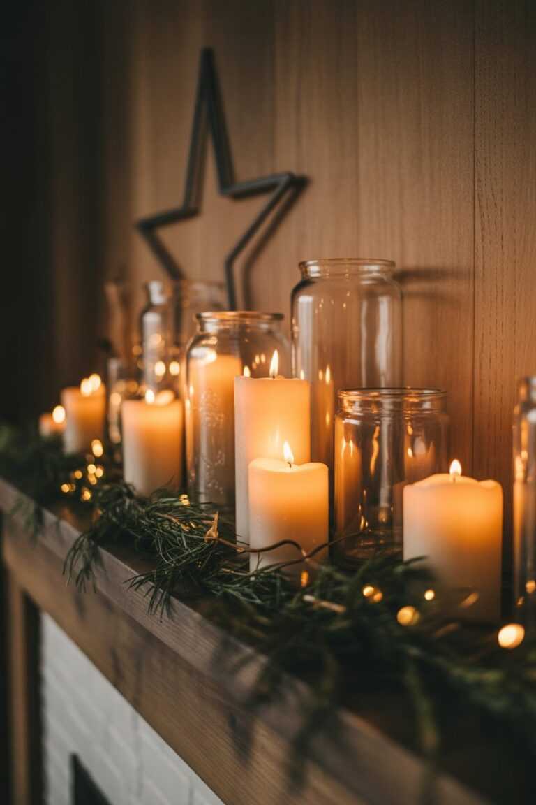 Rustic Farmhouse Christmas Mantel Decor For A Cozy Holiday
