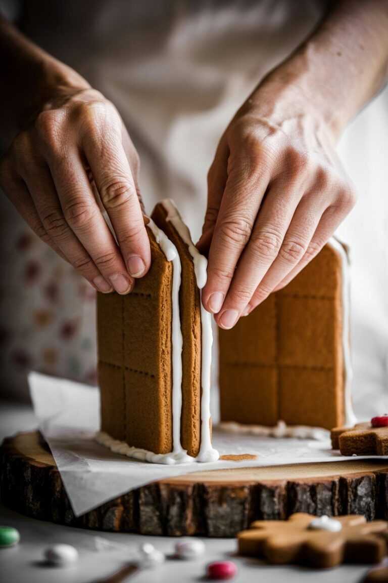 DIY Gingerbread House Centerpiece For Festive Tables