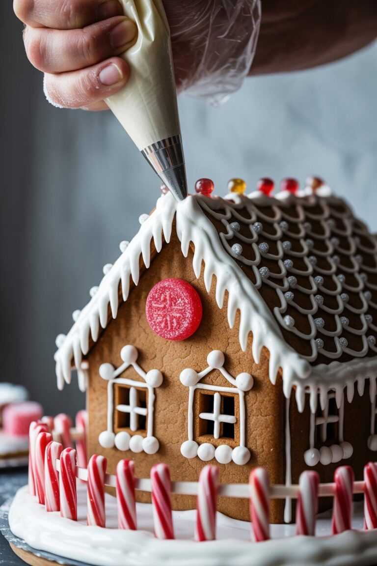 DIY Gingerbread House Centerpiece For Festive Tables
