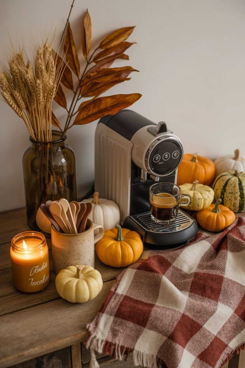 Cozy Thanksgiving Coffee Bar Styling Ideas