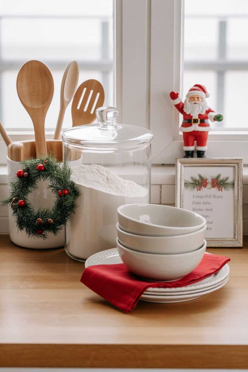 Christmas Kitchen Shelf Styling Ideas For Festive Homes