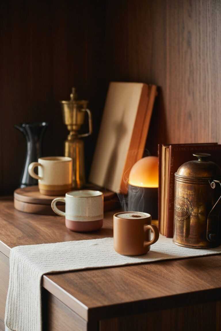 Cozy Thanksgiving Coffee Bar Styling Ideas