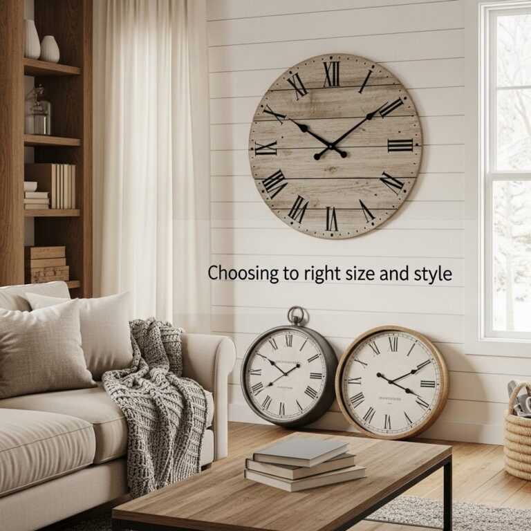 Cozy New Year’s Countdown With Farmhouse Wall Clocks