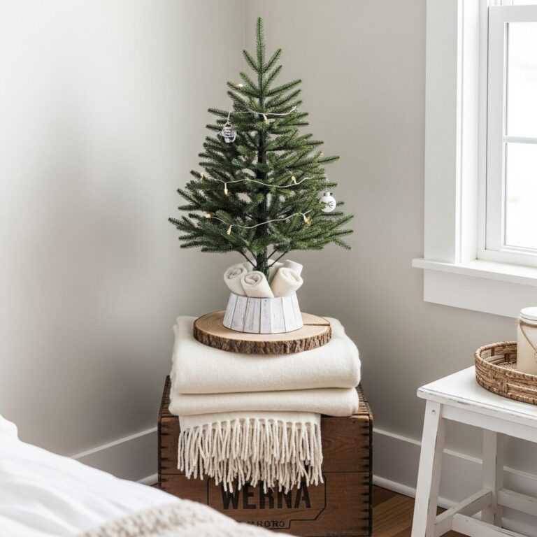 Cozy Farmhouse Christmas Tree Collars For Rustic Charm