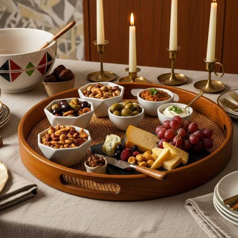 Mid Century Serving Trays For Stylish Party Snacks