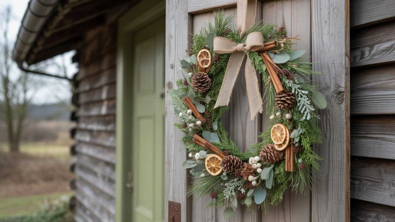 Rustic Winter Wreaths For Cozy Cottage Homes